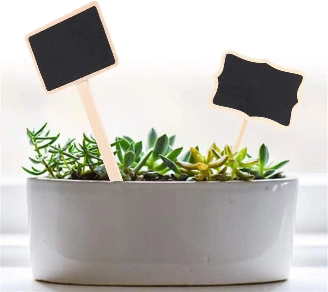 Wooden Plant Markers Blackboard Chalkboard Plant Labels Vertical ...