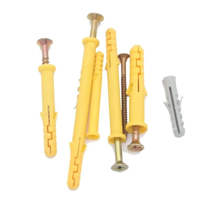 M6 M8 M10 Plastic Expansion Screw Anchor Bolt Drywall Anchors Plug Wall ...