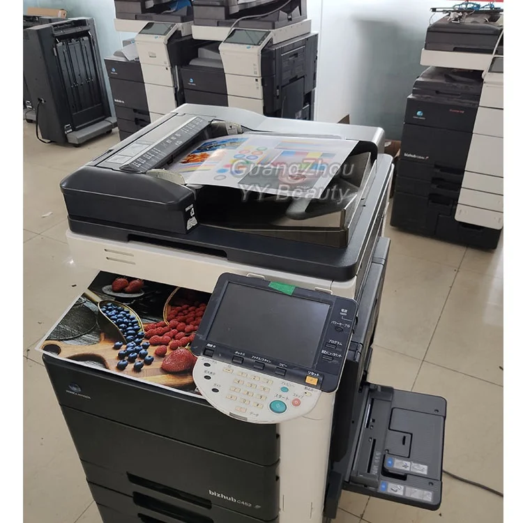 翻新A3彩色打印机柯尼卡美能达Bizhub C652 C552 C452小型打印机彩色复印机| Alibaba.com