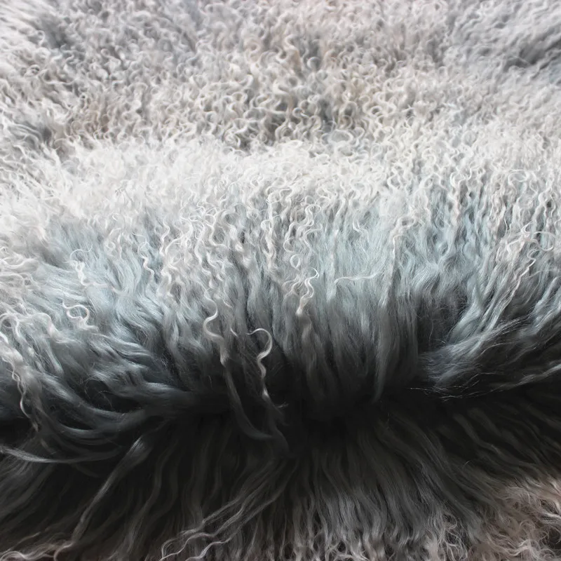 100% Real Mongolian Lamb Fur Pelts Long Curly Hairs/lamb Fur Skin - Buy ...