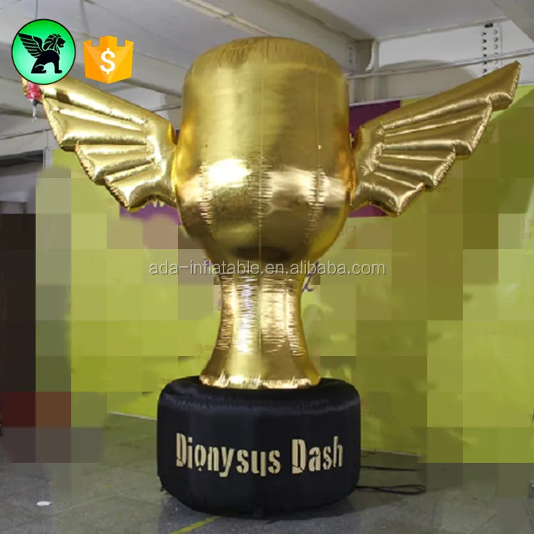 10ft High Giant Golden Inflatable Trophy Customized 3m Event Trophy ...