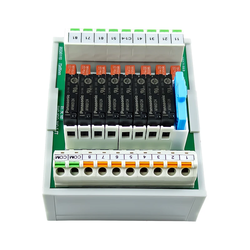 8 Channel 5a 250vac/24vdc 1no Load With Fuse In Line Relay Module ...