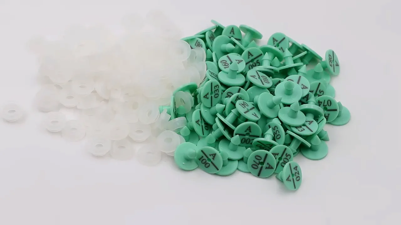 Laser Printing Rabbit Ear Label Card No. 1-100 Animal Identification ...