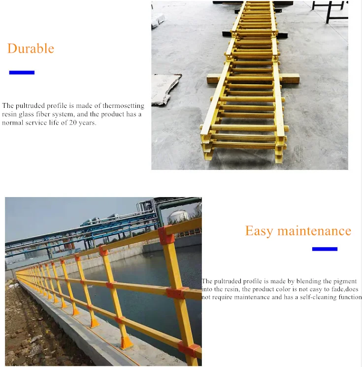 Durable Fiberglass Structural Pultruded Profile Rectangular Tube GRP ...