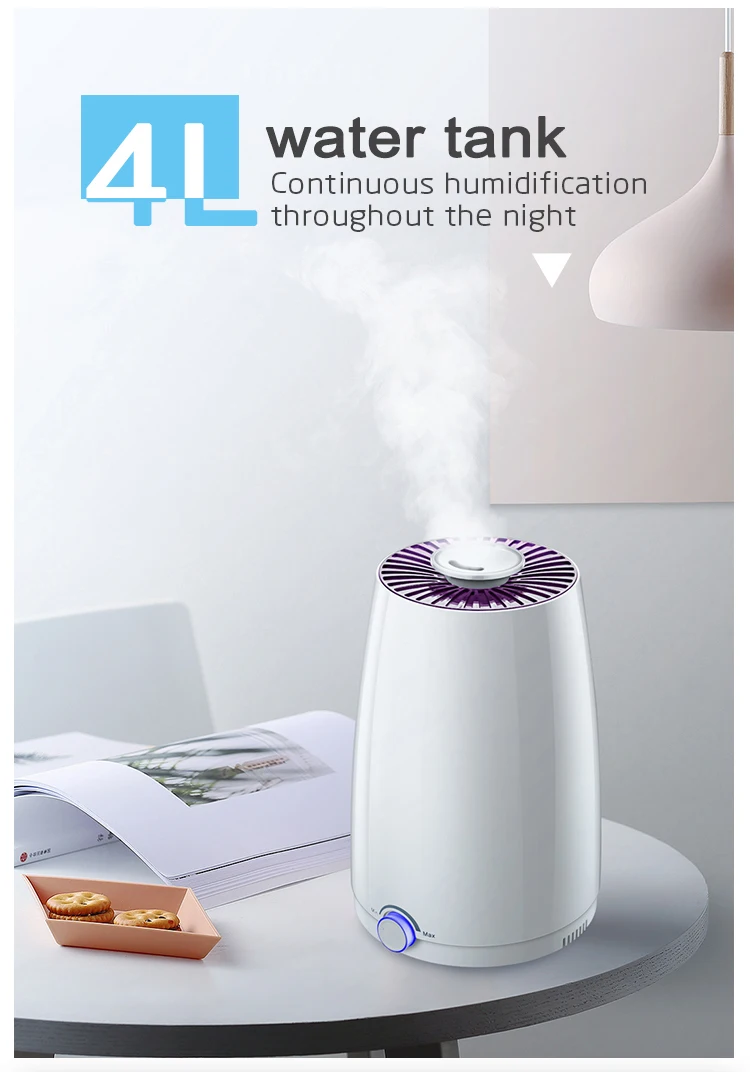 7 Color Led Light Aroma Humidifier 4l Ultrasonic Cool Mist Humidifier ...