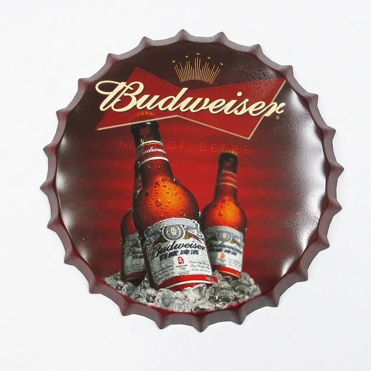Beer Bottle Sign Vintage Plaque Metal Tin Signs Craft Cafe Bar Pub ...