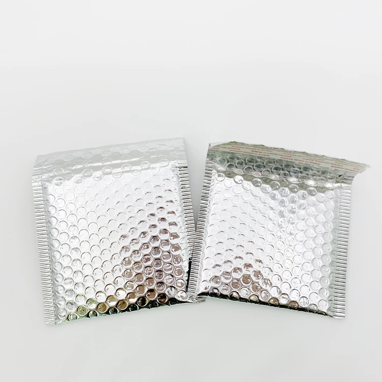 Small Eco Friendly Envelope Glitter Poly Bag Custom Print Foil 5x6 Inch ...