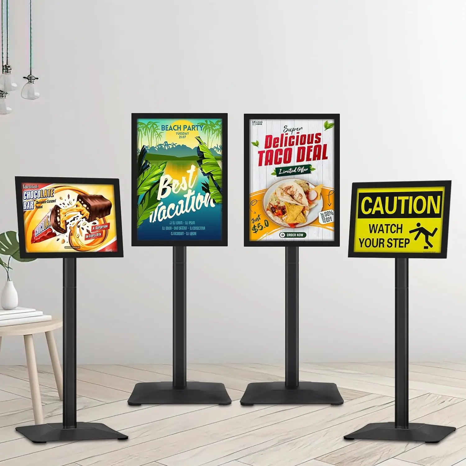 A2 Led Poster Holder Menu Stand Black - Buy Floor Stand Sign Holder ...