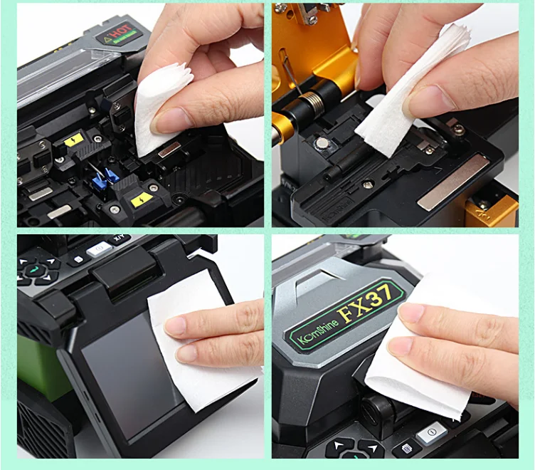 Kimtech Kimwipes Konektor Fiber Optic Tisu Basah Serat Optik Bersih Kim ...