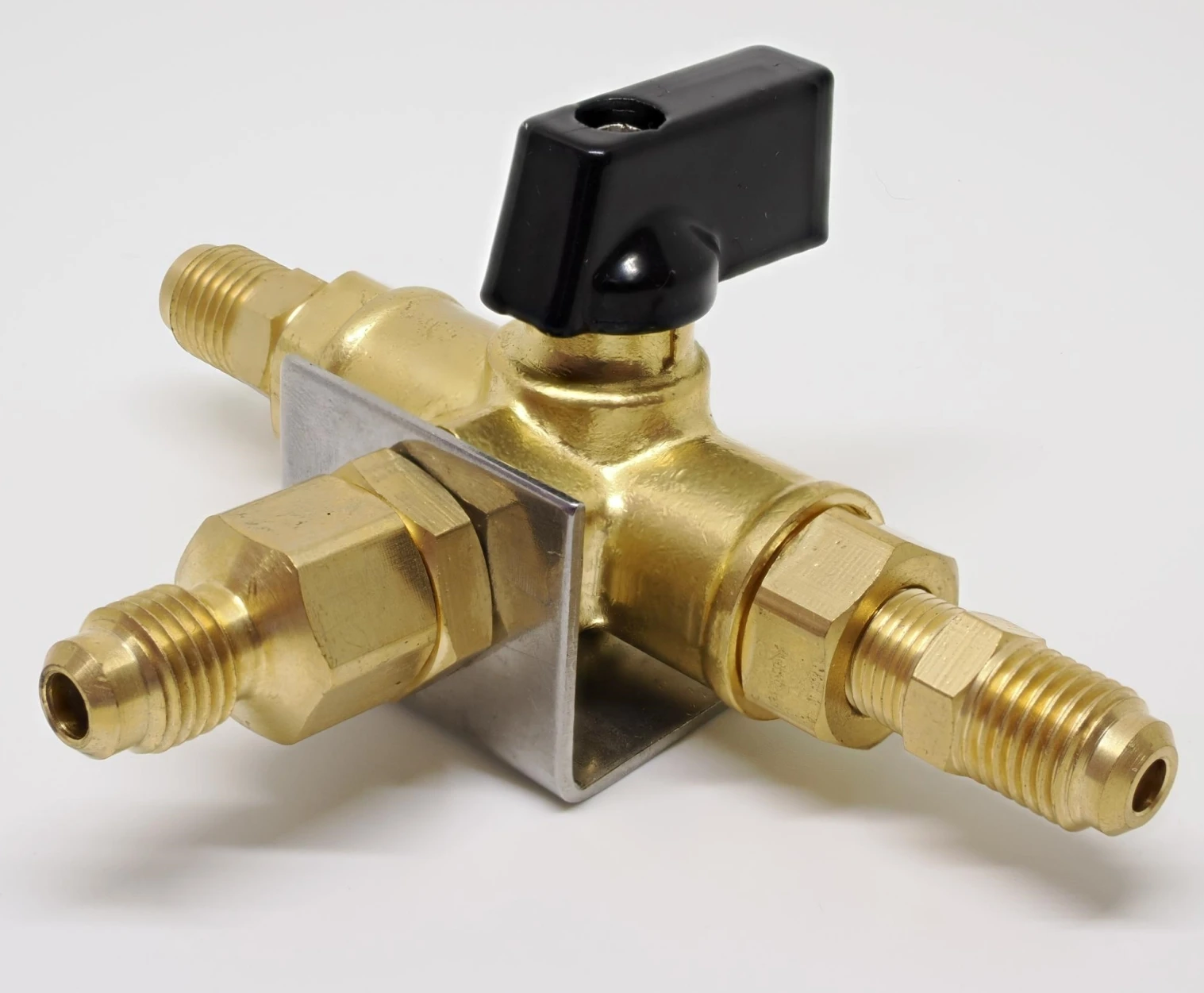 Co2 Changeover Valve With 1/4'' Male Flare Threads Gas Check Brass ...