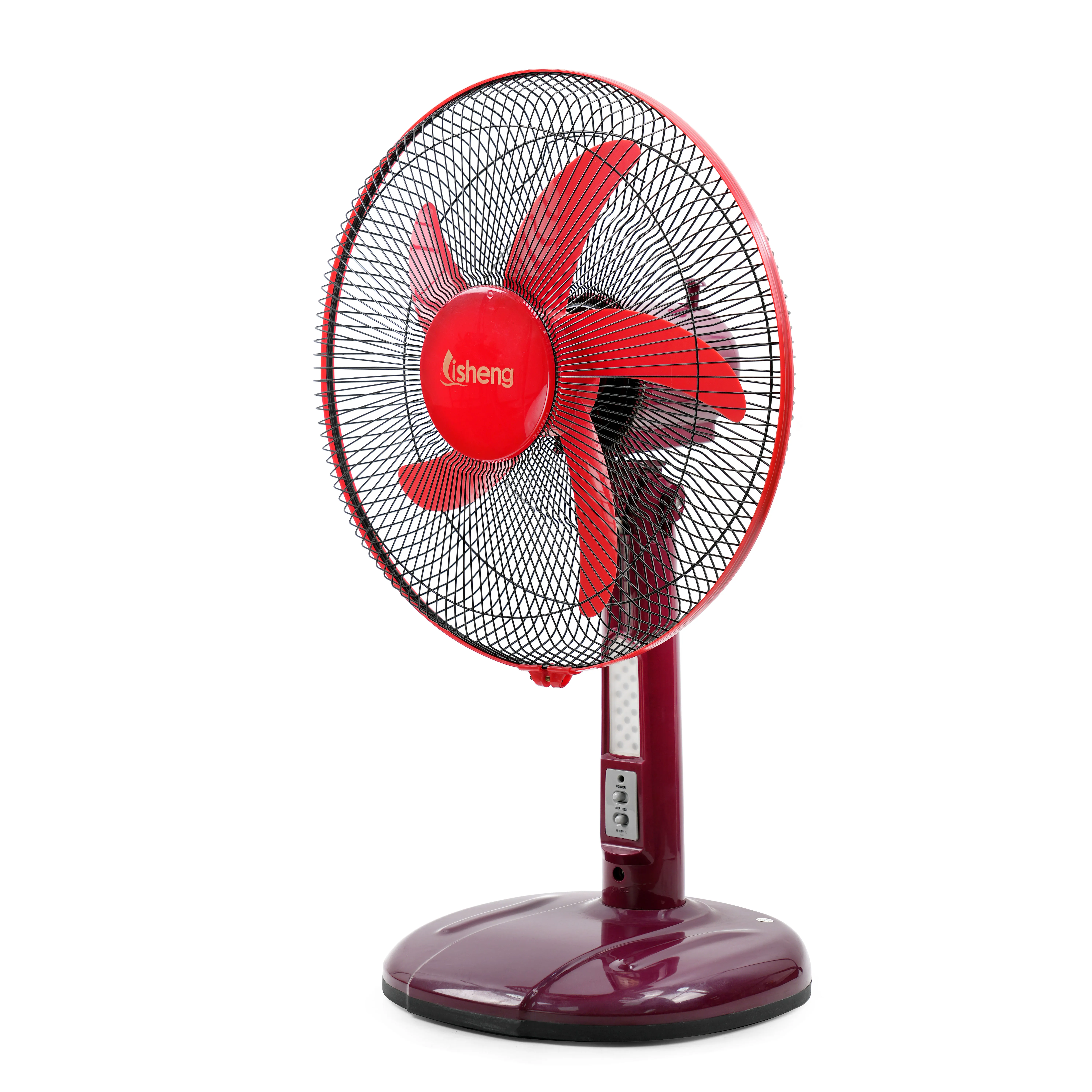 Ac/dc Table Fan Exported To Yemen Dc 12v Brush Motor 16-inch Portable ...