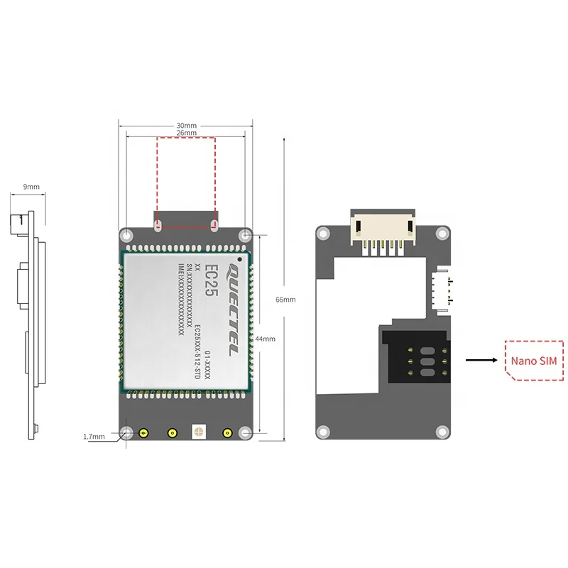 EC25-AFX Dongle 4G LTE USB, dispositivo Industrial Cat4 LTE, módulo de ...