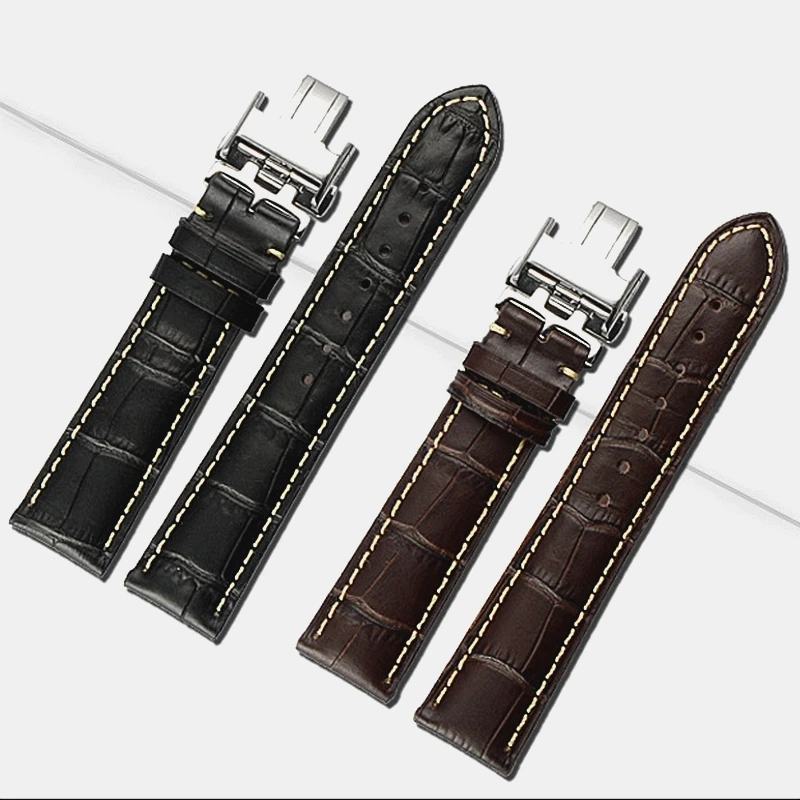 Vintage Bamboo Texture Watch Strap Watch Band For Longine Watchbands ...