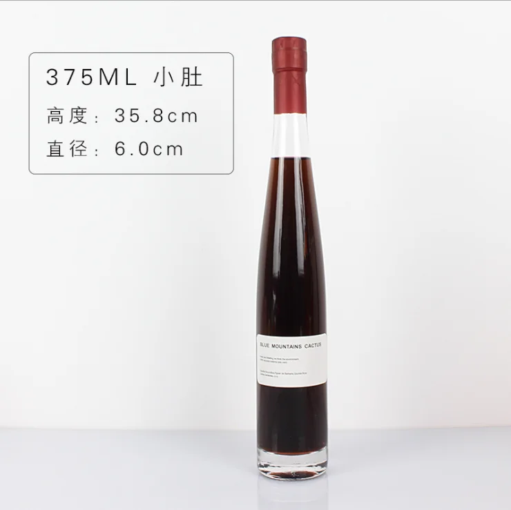 Long Neck Empty Beverages Liquor Bottle - 375 Ml Alcohol