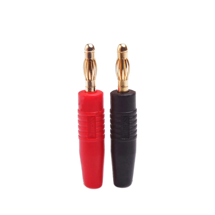 4MM Amass High Current Banana Plug Gold Plated Connector Male