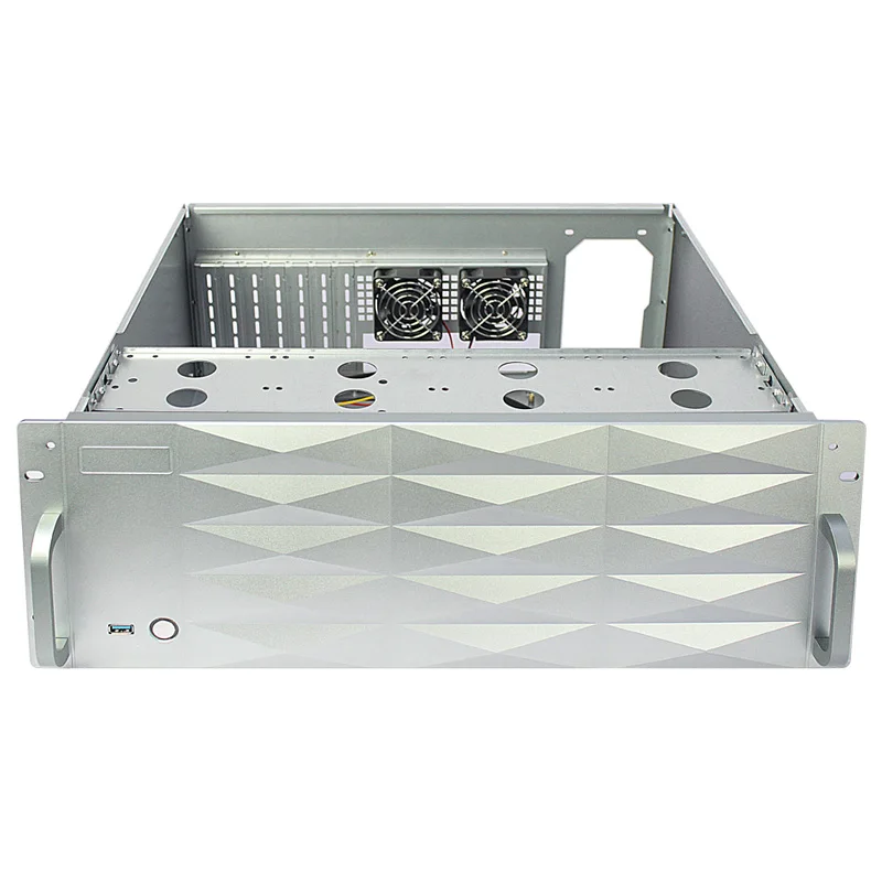 4u Rackmount Server Case With Aluminum Panel Hdd Bracket Support 12*3.5 ...