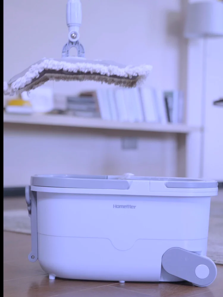Homettler 360 Rotating Squeeze Hand Free Twist Mop Bucket With ...