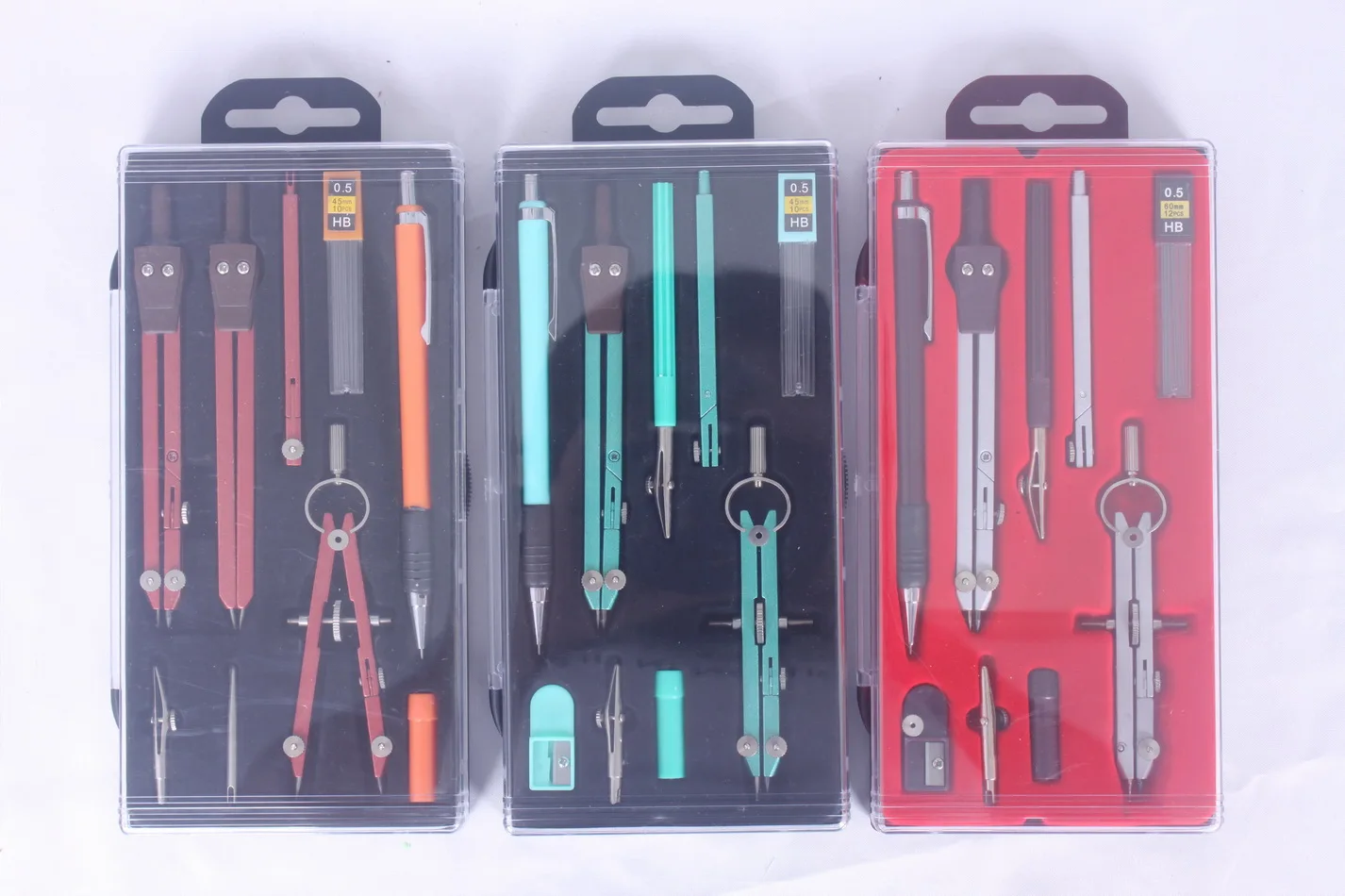 Wholesale Compass Set In Pvc Box With 3pcs Compasses And Mechanical ...