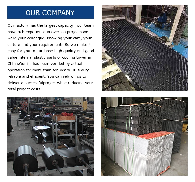 Plastic Honeycomb PVC Infill Media Cooling Tower Filler