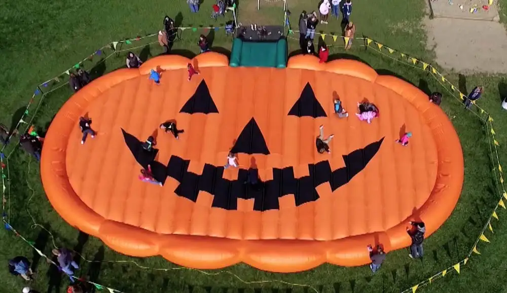 Custom Halloween Farm Use Large Giant Inflatable Pumpkin Bounce Pad