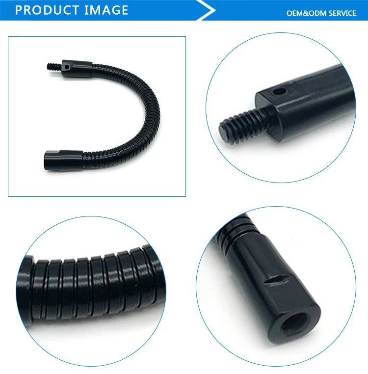 Custom Flexible Gooseneck Tubing Flexible Hose Threaded Connection Tube ...