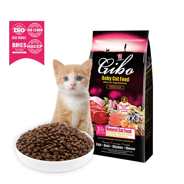 Gibo Brand Wholesale Premium Kitten Food 3lb Dry Cat Food Pet Food ...