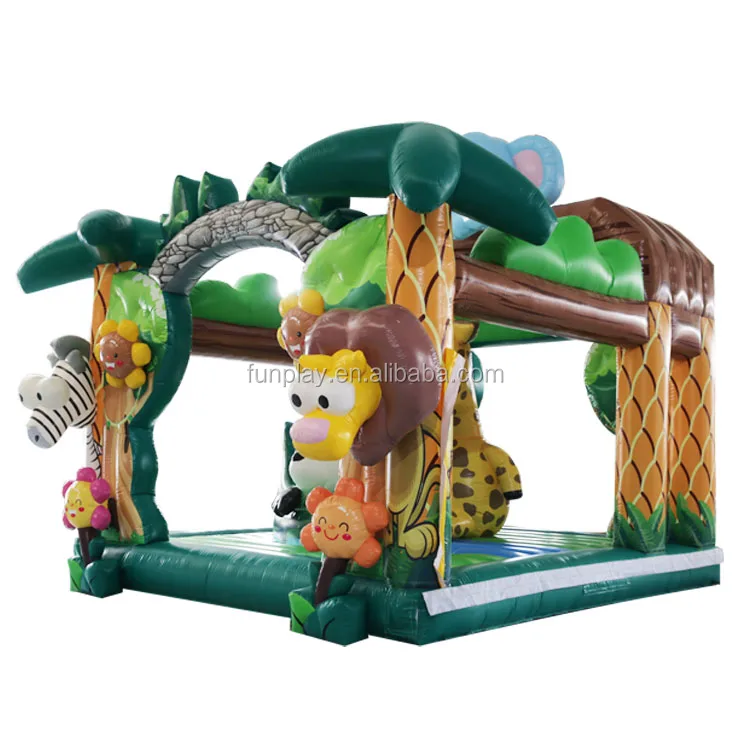 Zoo Animal Inflatable Jumping Castles Bouncer For Kids Fun - Buy ...