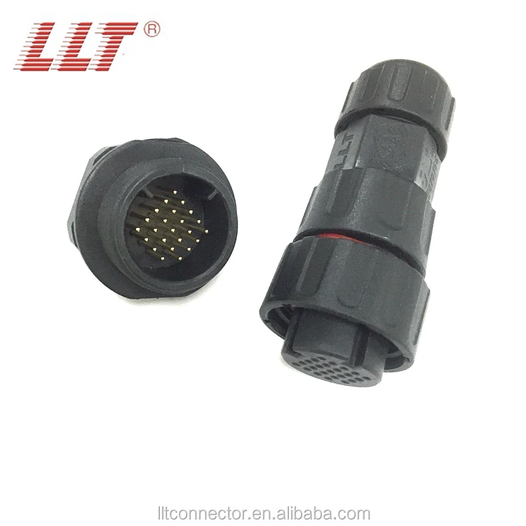 24 Pin Multipin Electrical Wire Panel Mount Circular Screw Signal ...