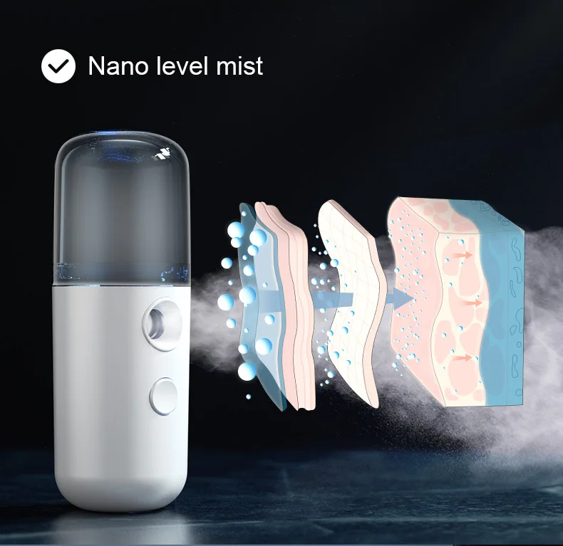 Nano Beauty Spray Device,Mini Moisture Humidifier Ultrasonic Facial ...