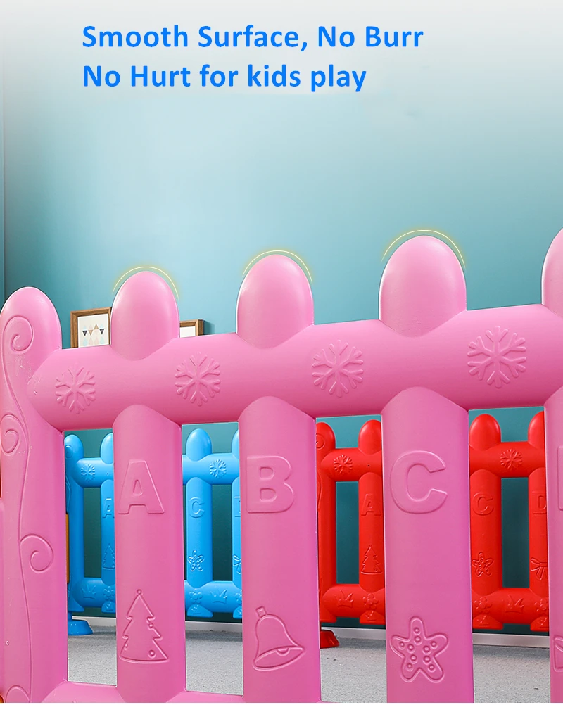 Soft Play Fencing Safety Fun Birthday Home White Fence Panels Play Kids ...
