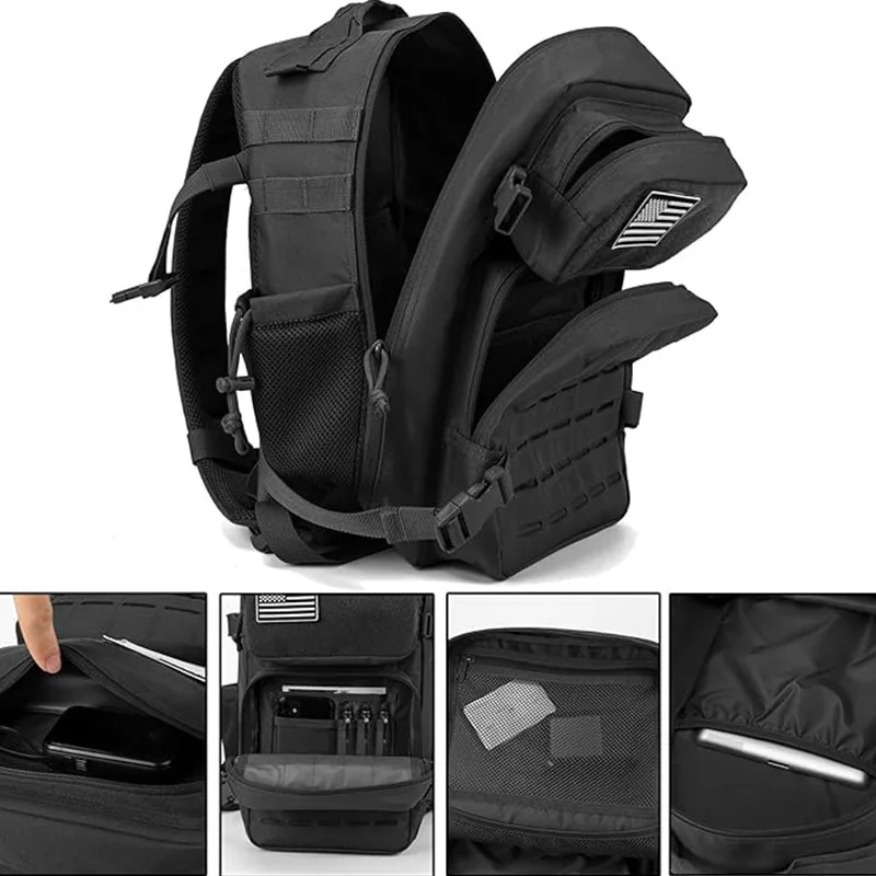 45l Tactical Training Cs Games Bag With Bottle Pocket Outdoor Hiking ...