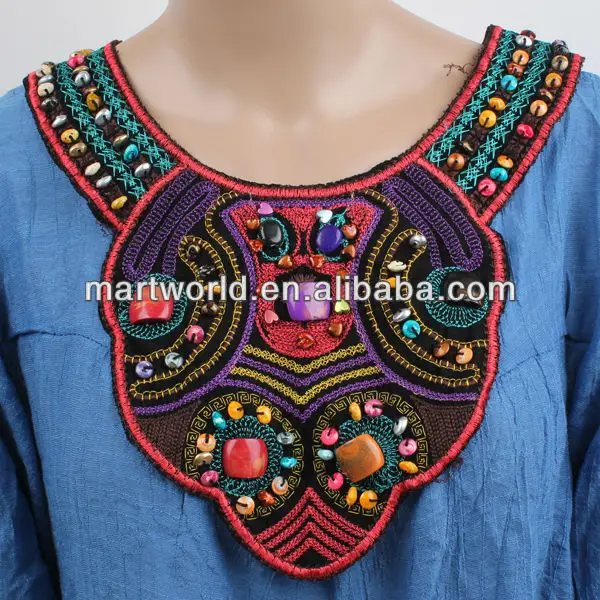 Colorful Embroidery Designs For Neck Decoration,African Beaded Collars ...