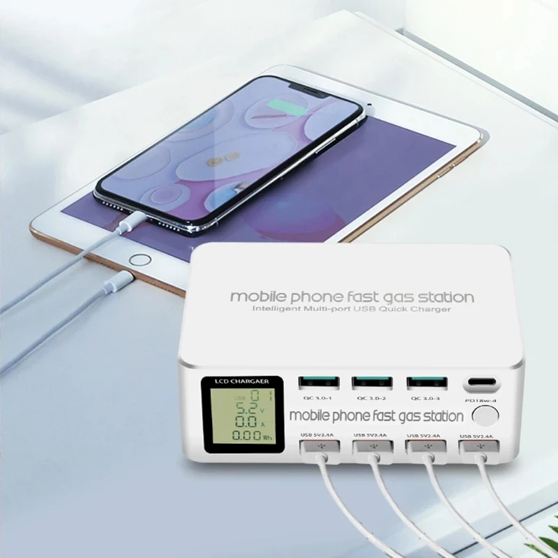 8 Ports USB Charger - Fast, Safe, and Efficient Charging