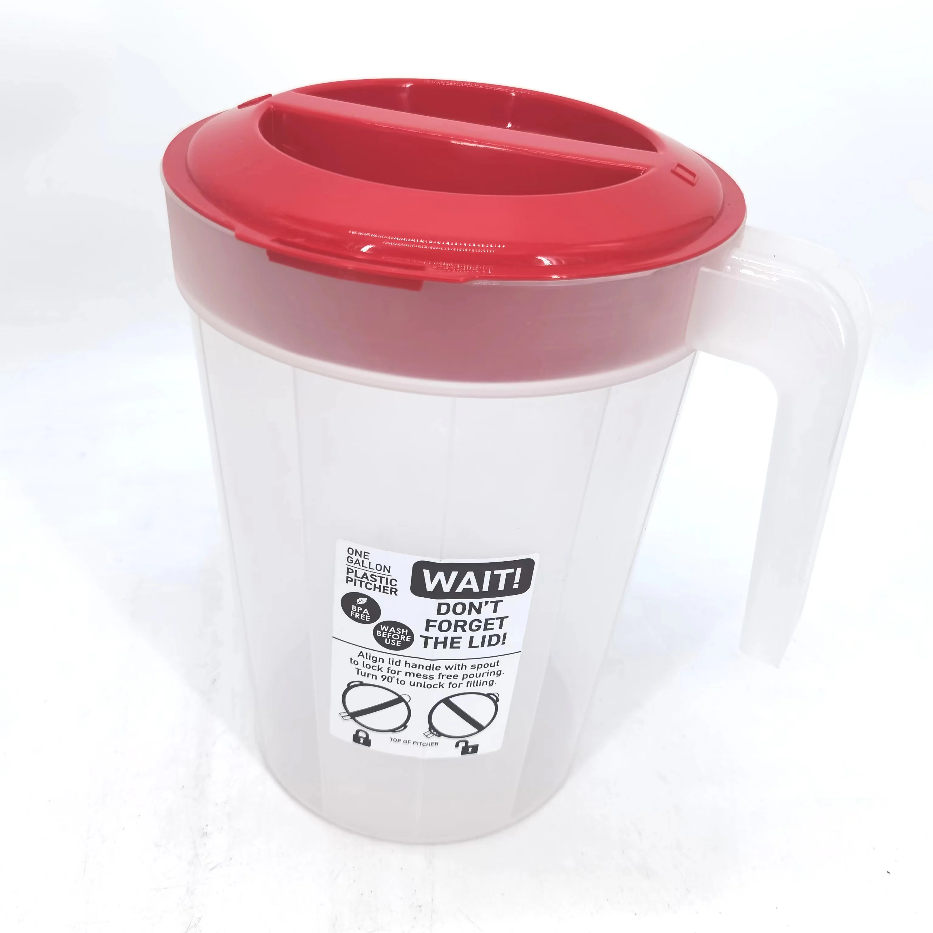 0.5 Gallon Clear Plastic Water Pitchers - Perfect for Any Room