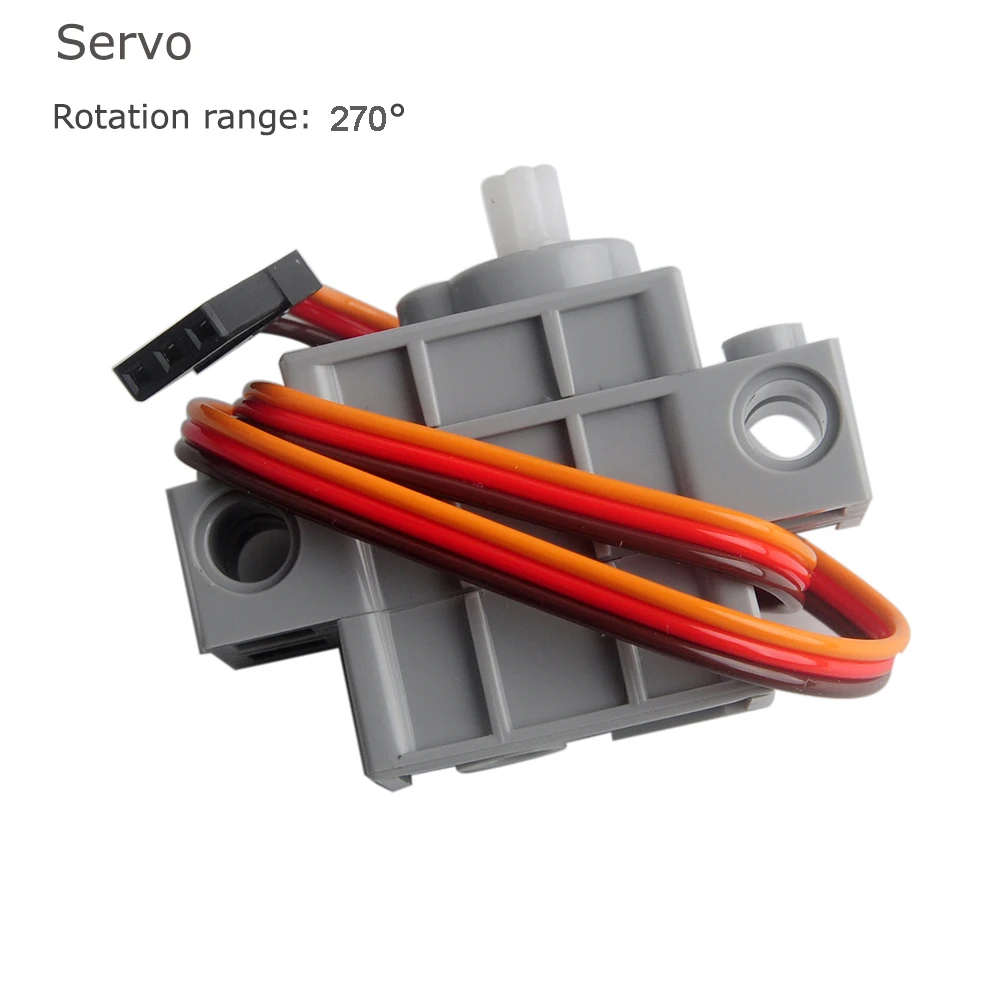 2pcs 270 Degree Programmable Gray Geek Servo & 2pcs Red Gear Motor for ...