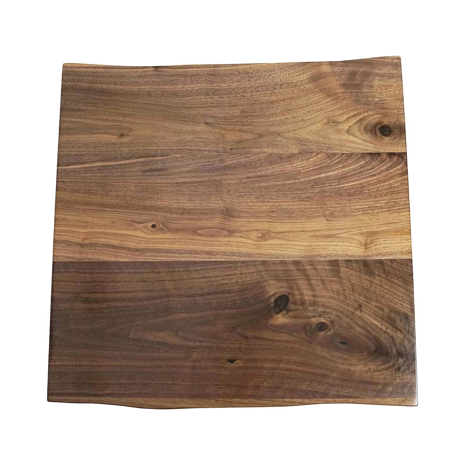 Custom Made Luxury Square Walnut Table Top Solid Black Rain Tree Wood ...