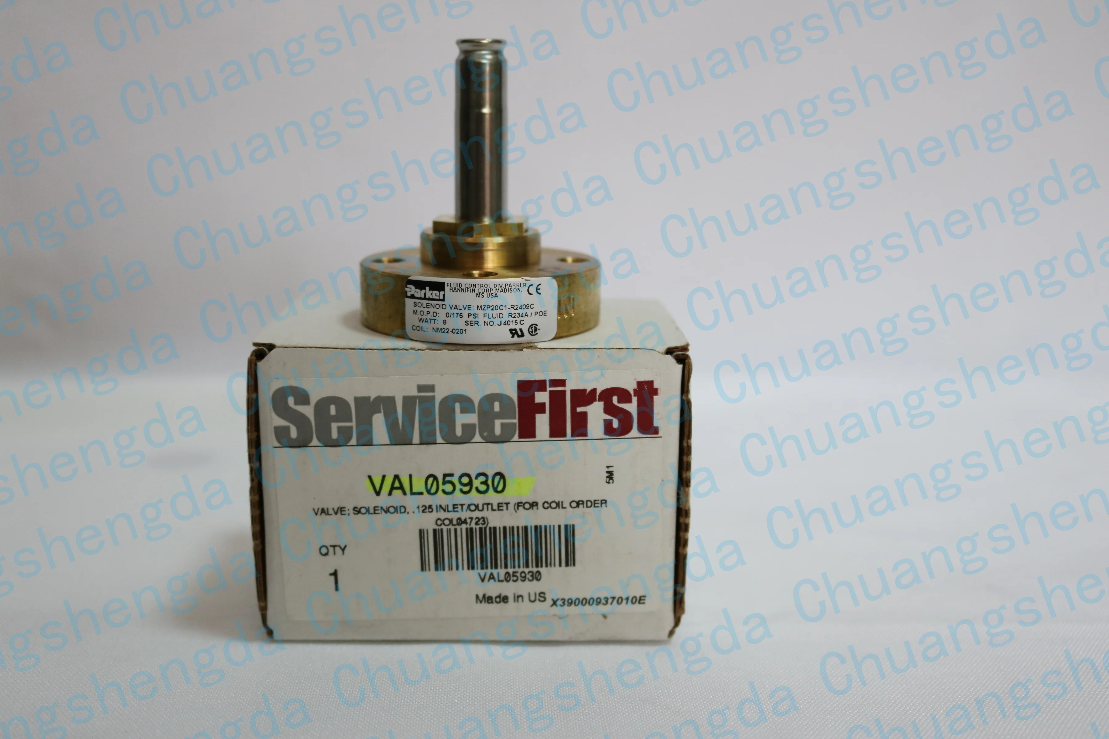 Trane Chiller Parts VAL05930 - Reliable Compressor Solenoid Valve