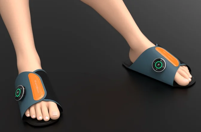 Physiotherapy Electric Vibration Ems Tens Foot Massager Shoes Wearable ...