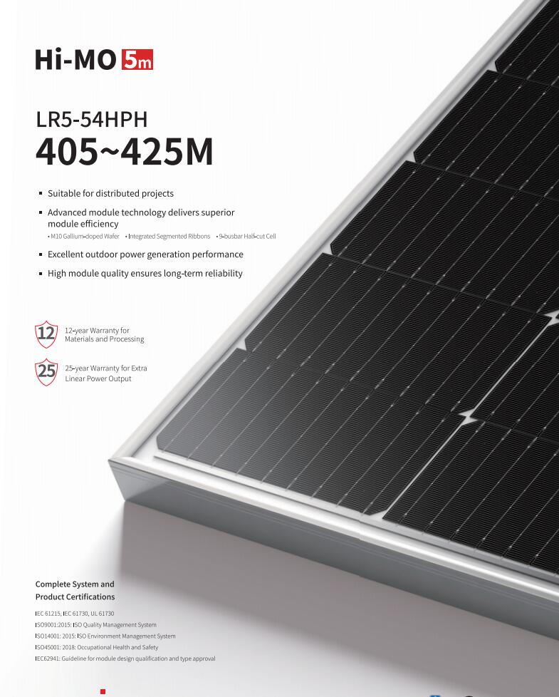 Longi Hi-Mo5 Solar Panels - Efficient Monocrystalline Power