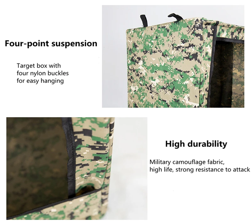 39x39cm Slingshot Target Box Double Muffler Cloth Practice Projectile ...