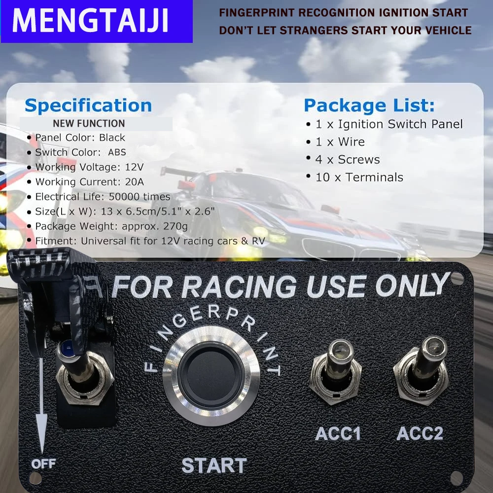 Carbon Fiber Surface Gangs Led 12v 24v Marine Ship Truck Fingerprint 5 ...