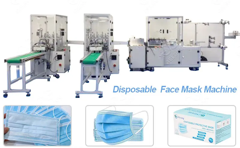 Full Automatic Disposable Face Mask Making Machine With Earloop Welding ...