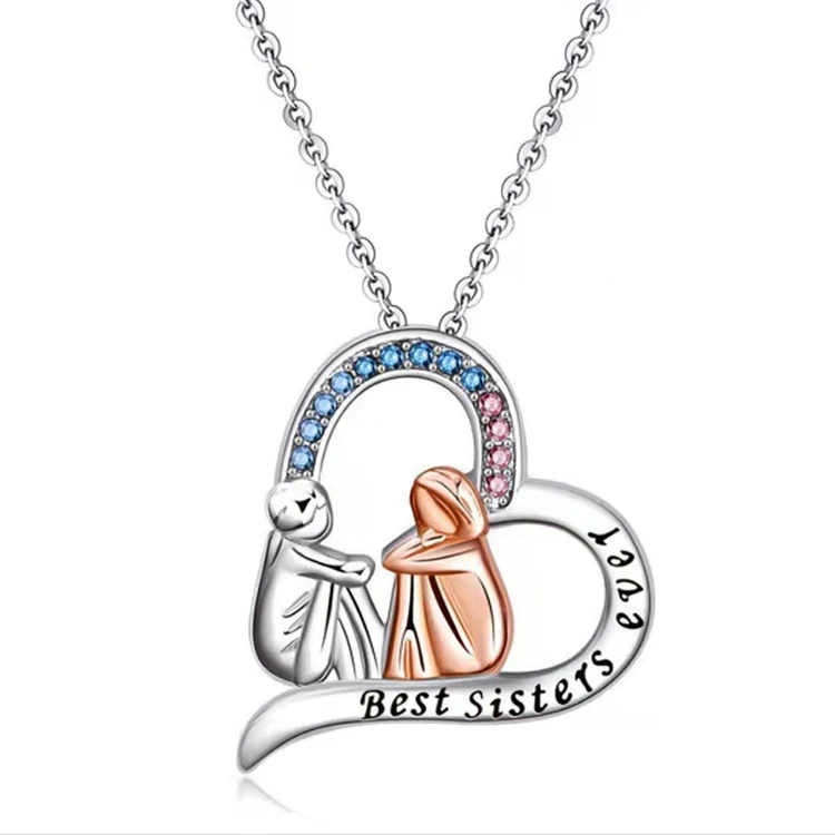 New Cartoon Heart-shaped Pendant Children's Gift Collarbone Chain ...