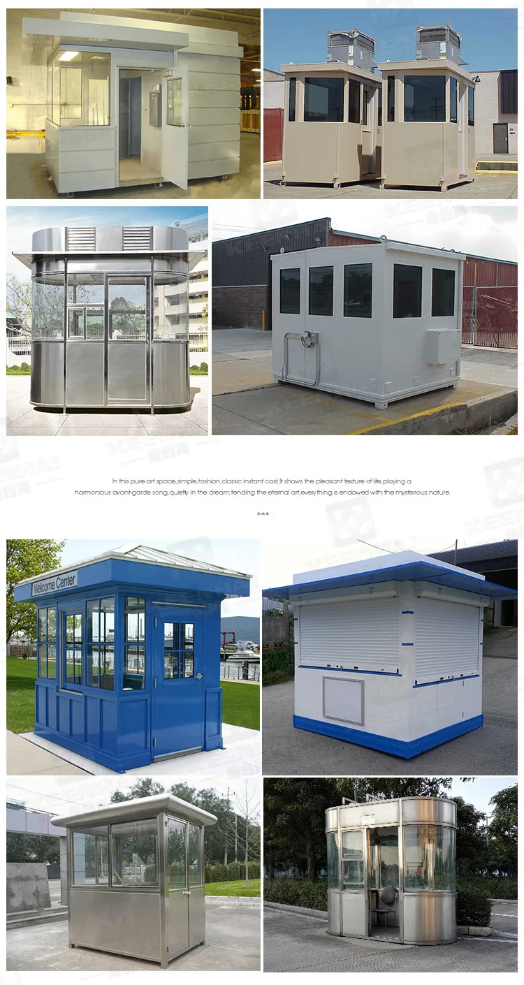 Modern Design Portable Stainless Steel Ticket Booth for Bus Stations ...