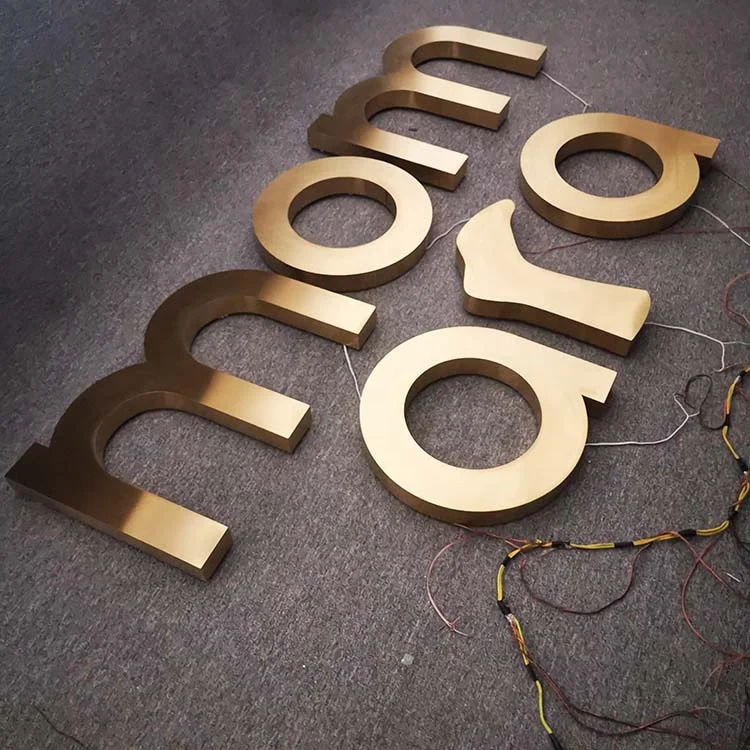Led Backlit Chrome Sign Custom Reverse Lit Led Letters 3d Backlit ...