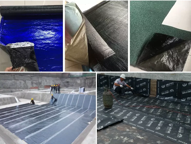 Self Adhesive SBS Modified Bitumen Asphalt Waterproof Membrane