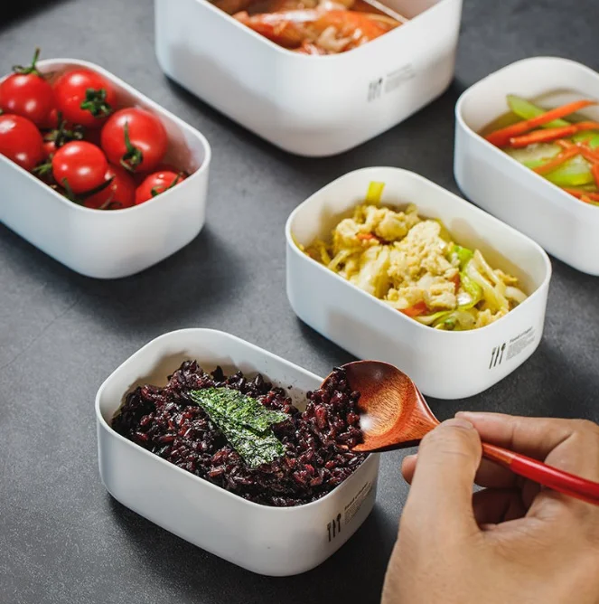 Kitchen With Lid Lunch Box Portable Small Food Storage Box Food ...