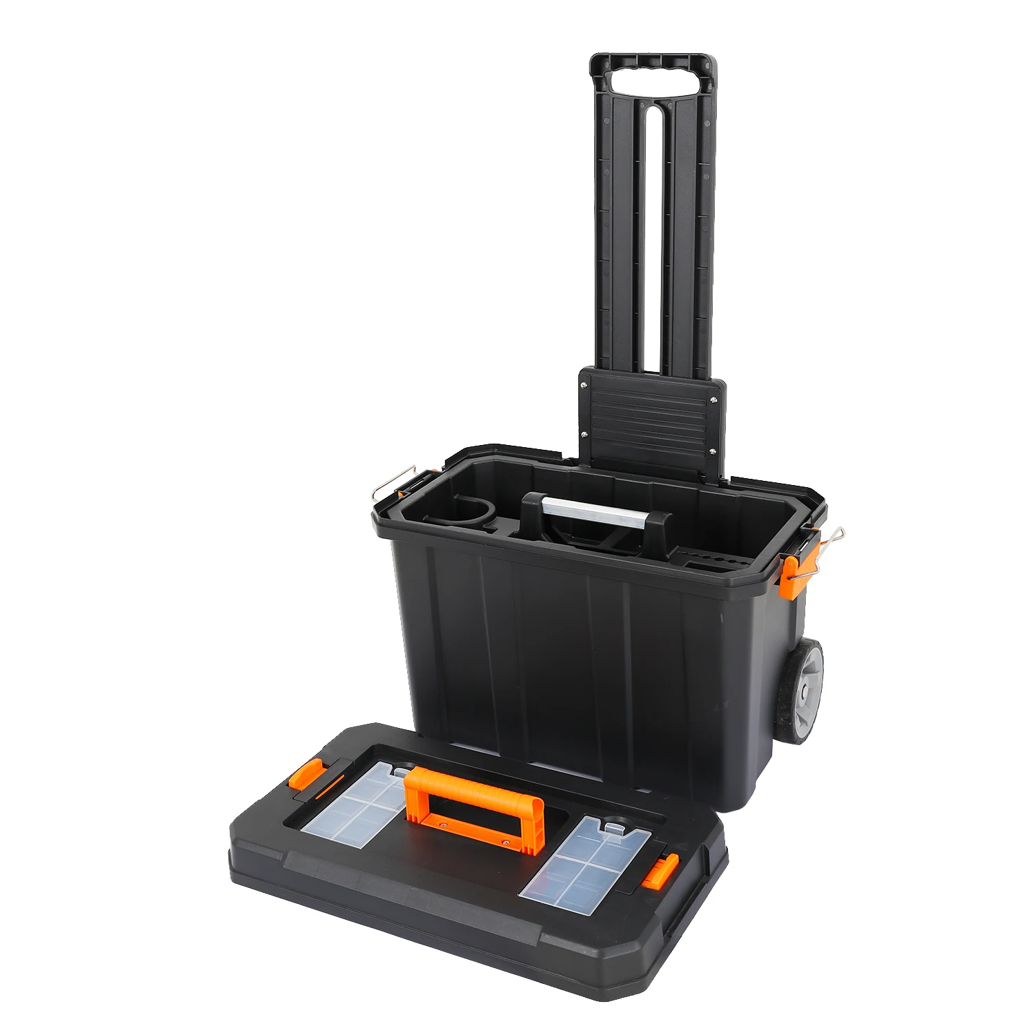Vertak Stackable Plastic Tool Storage Box with Wheels - ODM | Wholesale
