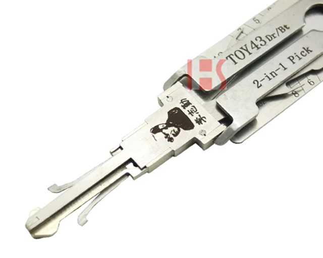 Car Lock Decoder - Lishi 2in1 Pick Toy43 for Toyota