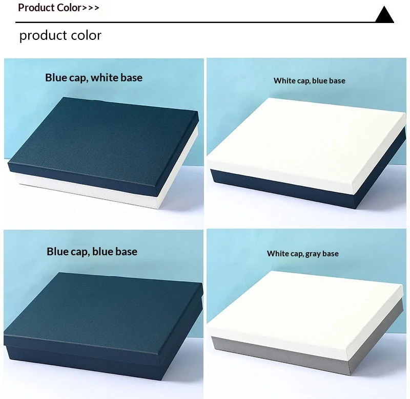 Factory Direct Pure White Embossed Gift Box Large Solid Color for Scarf ...